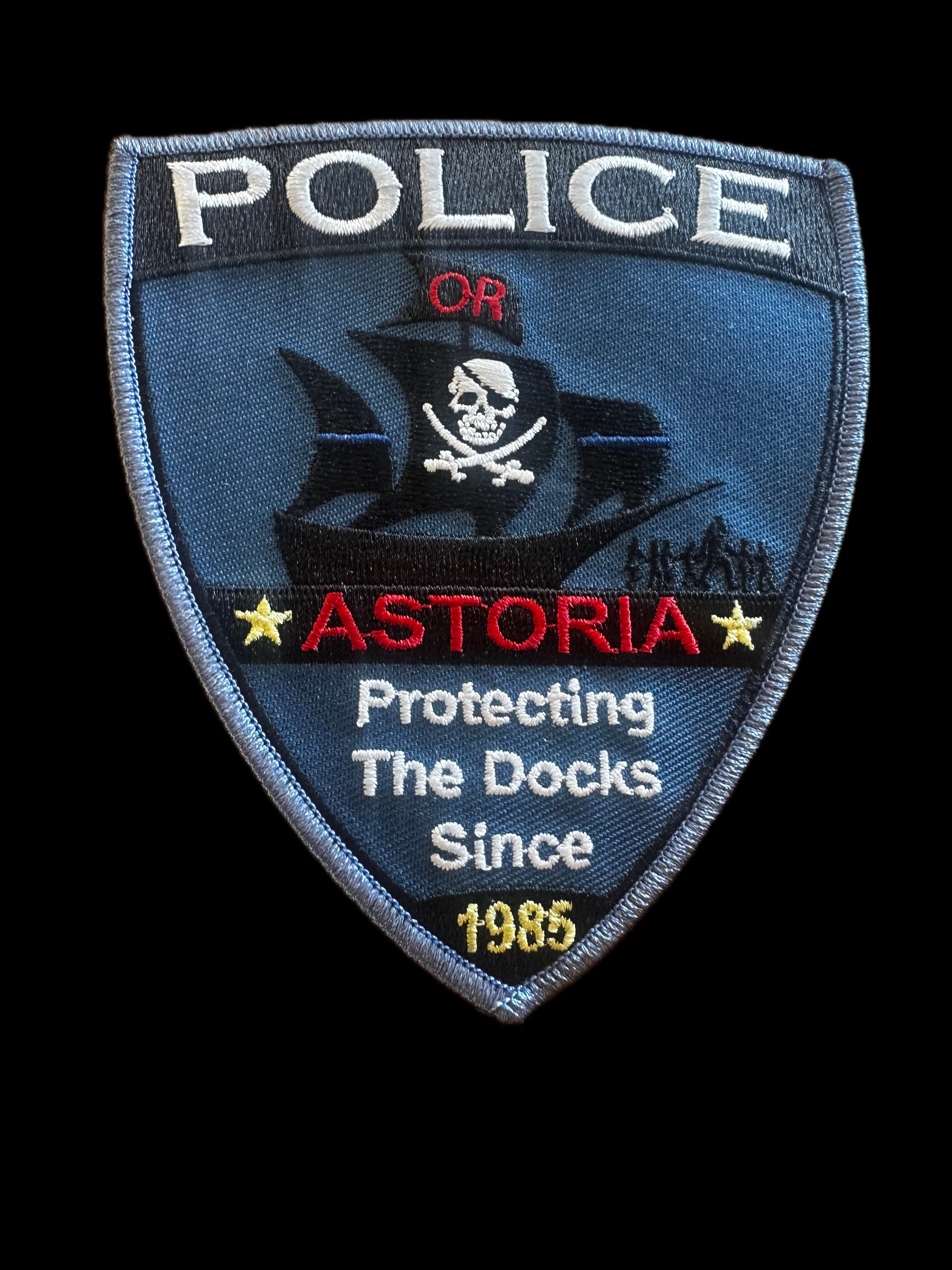 Police Badge - Protecting the Docks since 1985 | ASTORIA COFFEE COMPANY